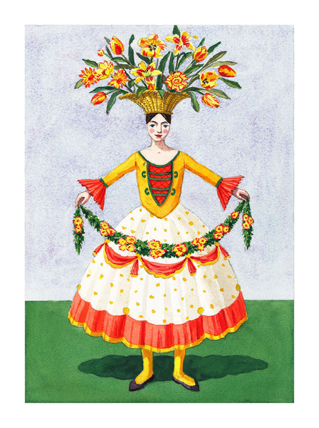 Flower Lady with Garland – Harrison Howard